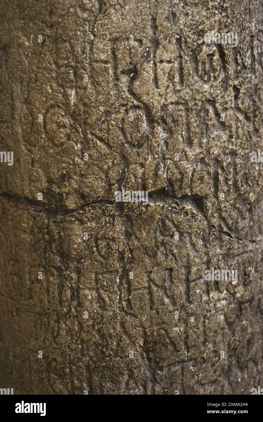 Detail of a column with memorial inscription of Kopsis Kopan. Time of ...
