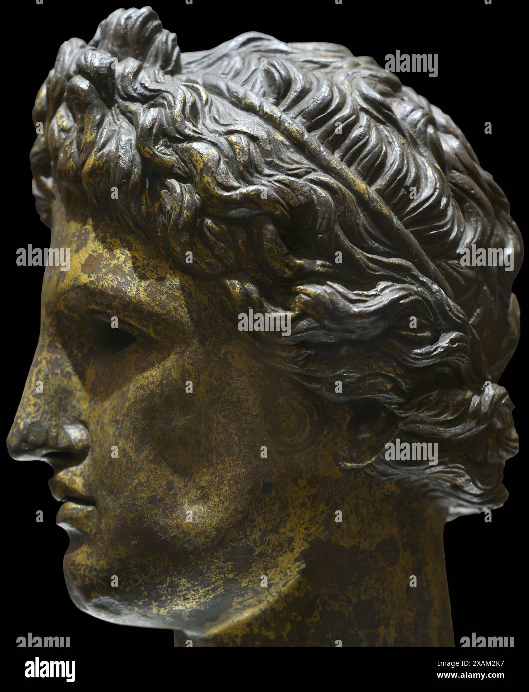 Head from a statue of Apollo. Bronze. 2nd-3rd centuries AD. From ...