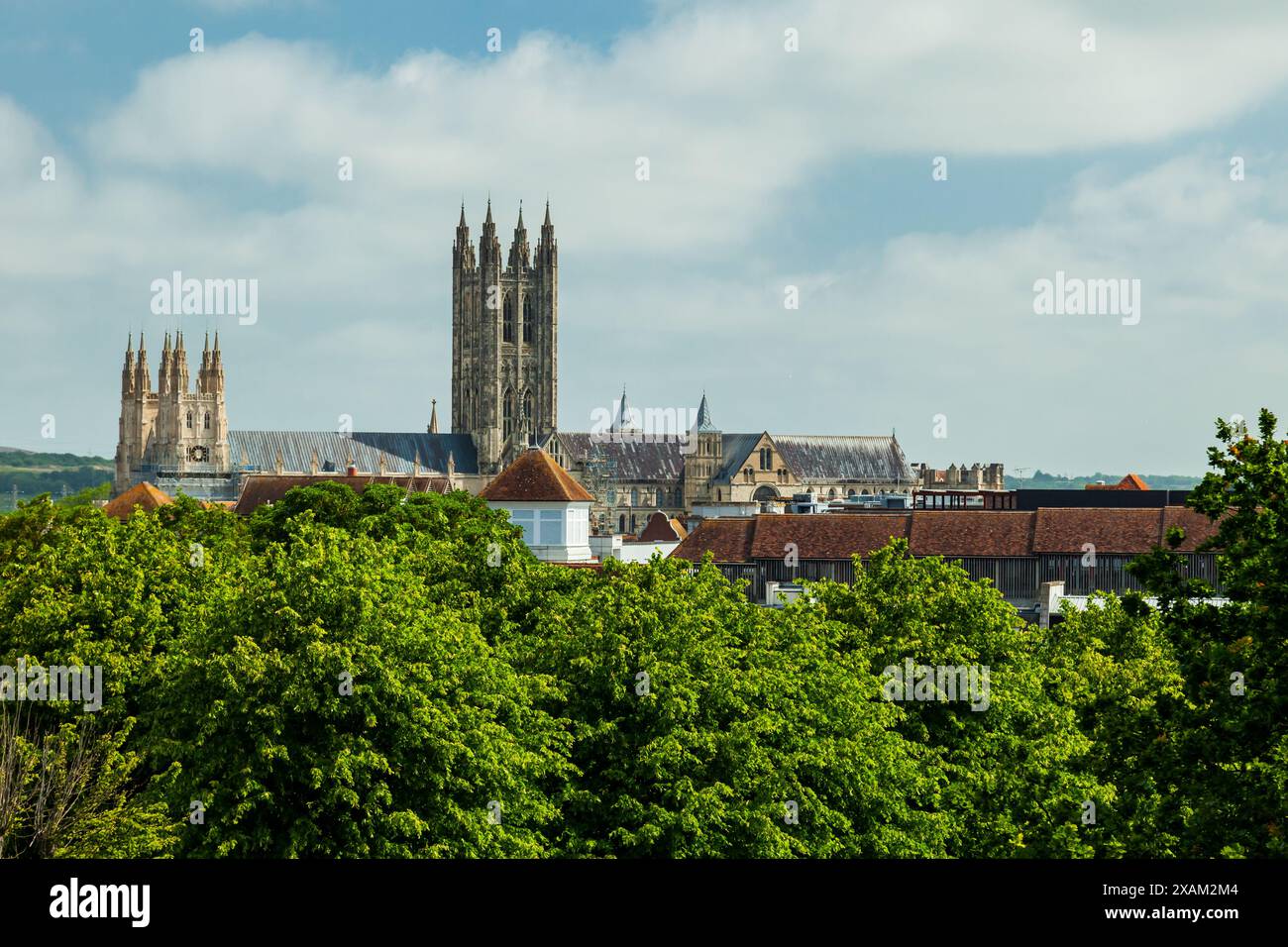 Spring morning at Canterbury Cathedral Stock Photo - Alamy