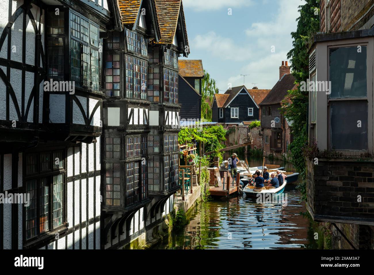 River Stour in Canterbury city centre, Kent, England Stock Photo - Alamy