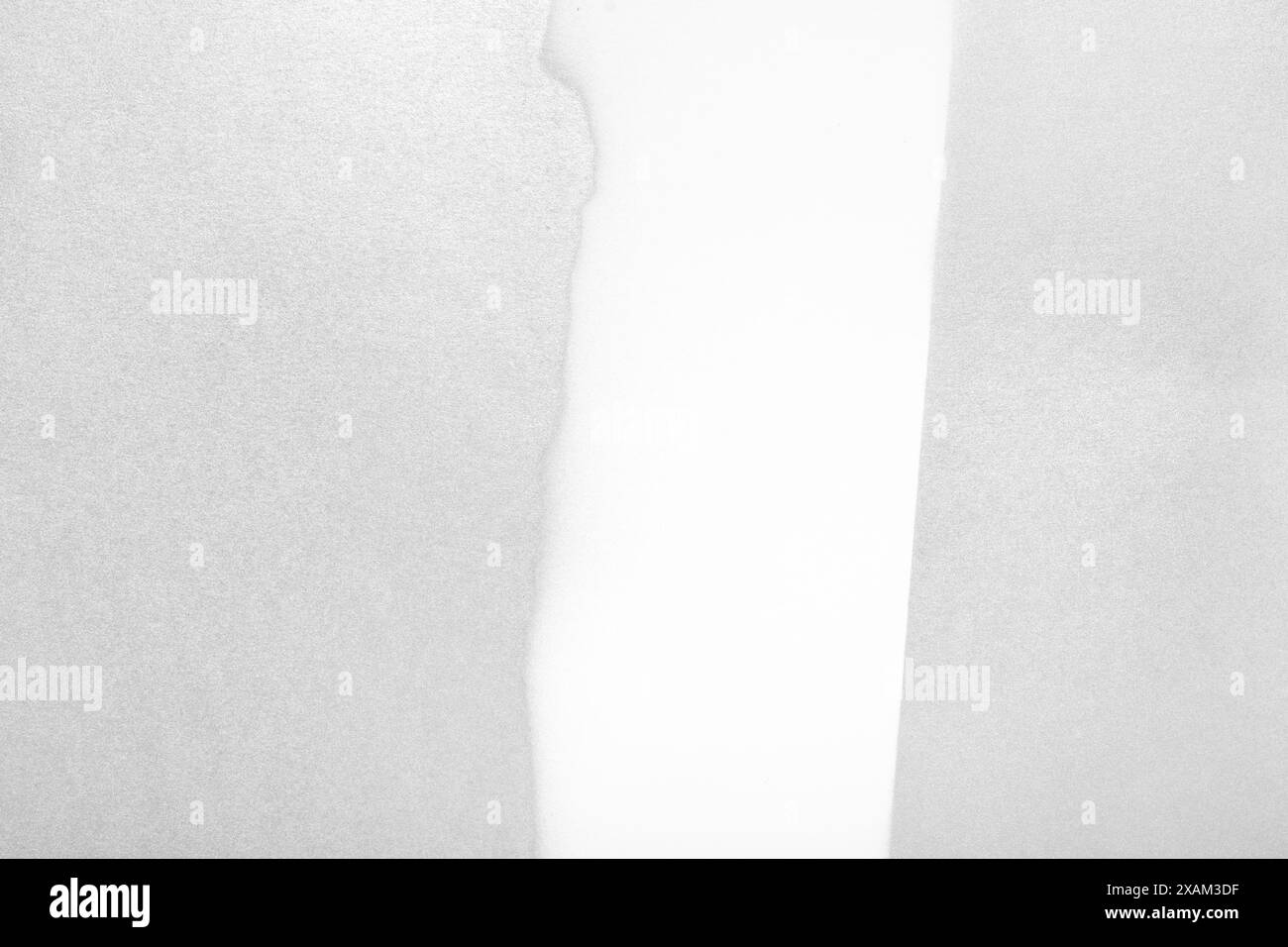 Silver spray paint on white background. Pattern shaped like torn paper ...