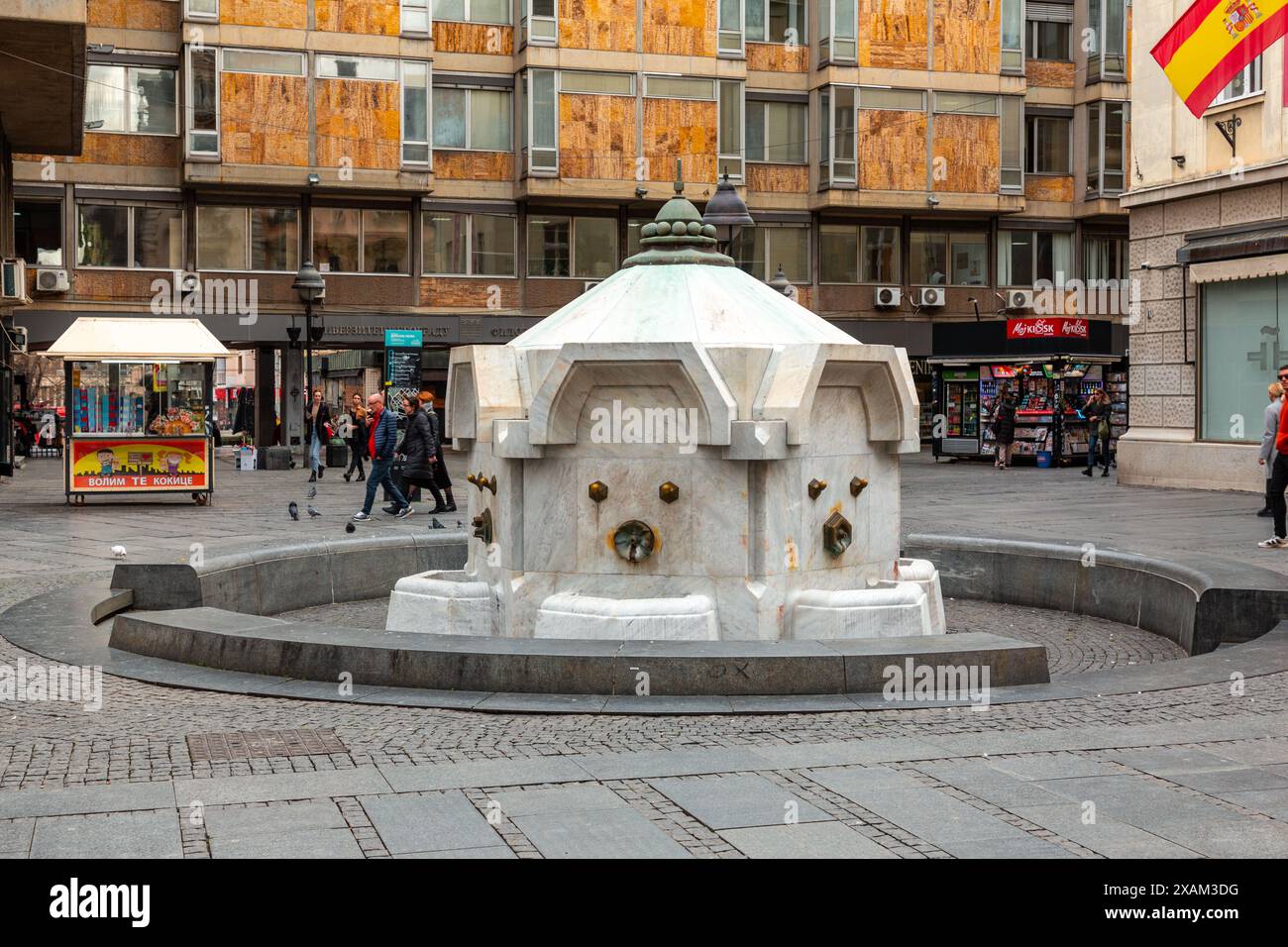 Belgrade, Serbia - 8 FEB 2024: Knez Mihailova Street is the main ...
