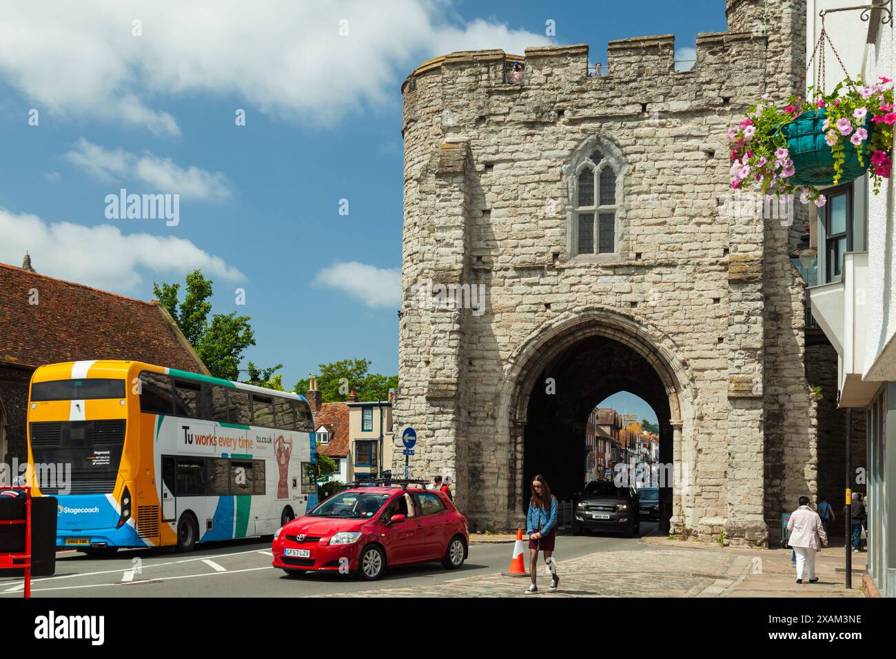 Westgate Towers in Canterbury, Kent, England Stock Photo - Alamy