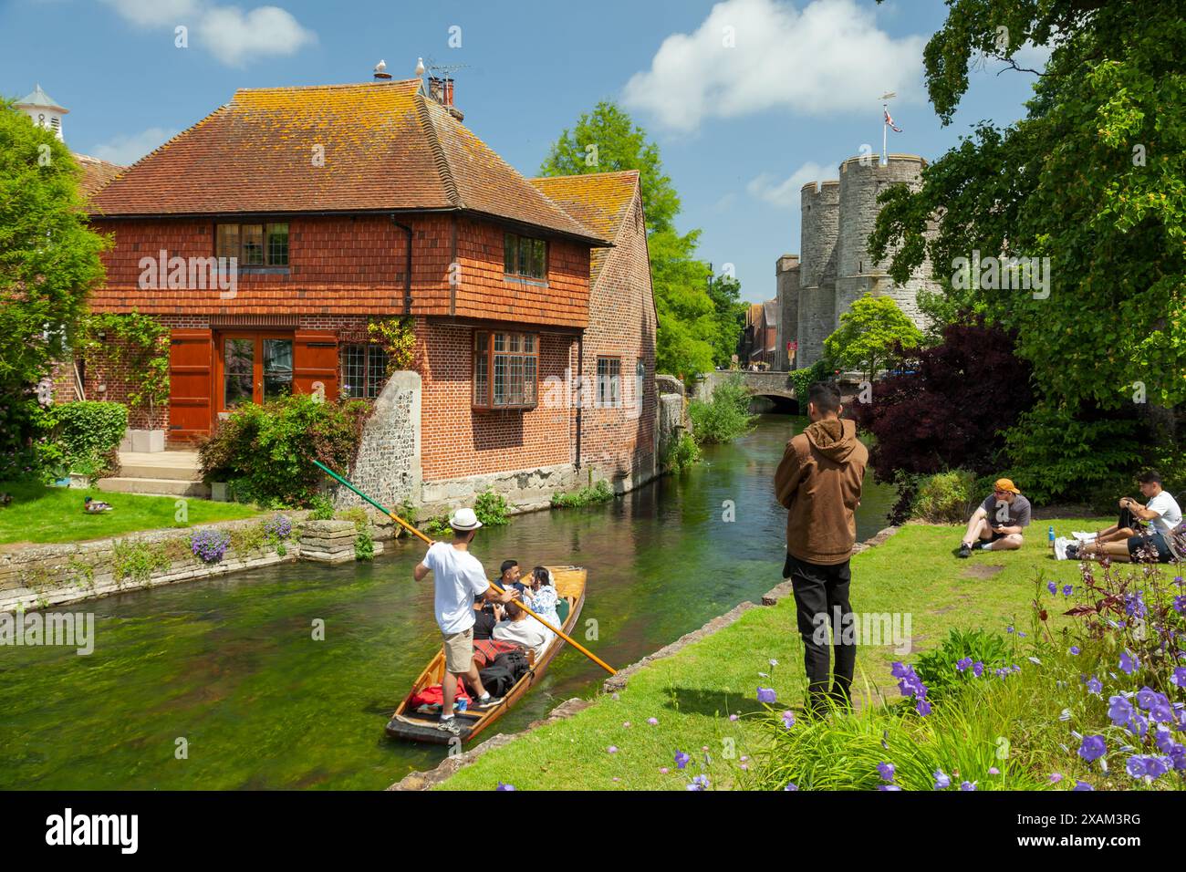 Spring day at Westgate Gardens in Canterbury, Kent Stock Photo - Alamy