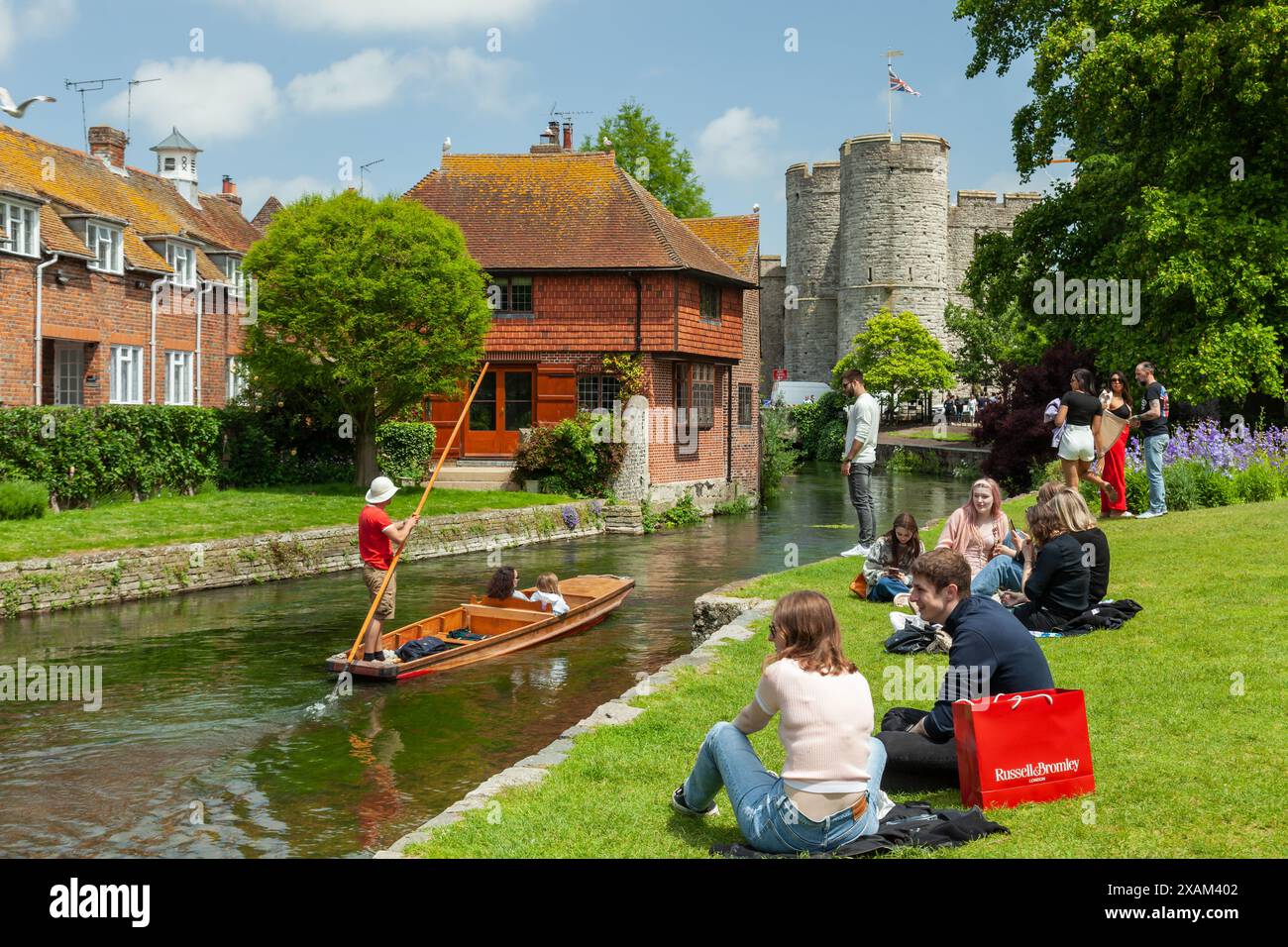 Spring day at Westgate Gardens in Canterbury, Kent, England Stock Photo ...
