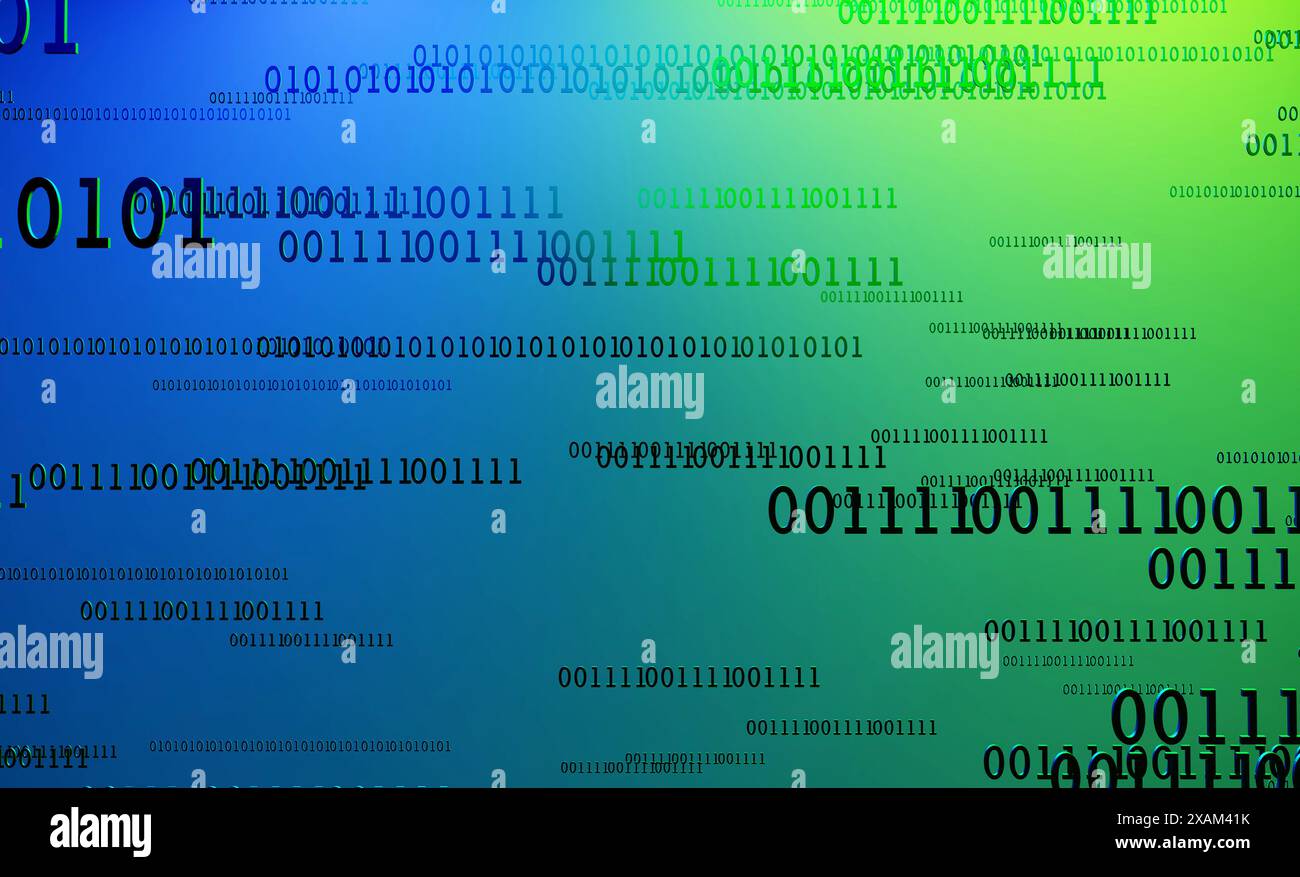 Bits bytes screen binary code hi-res stock photography and images - Alamy
