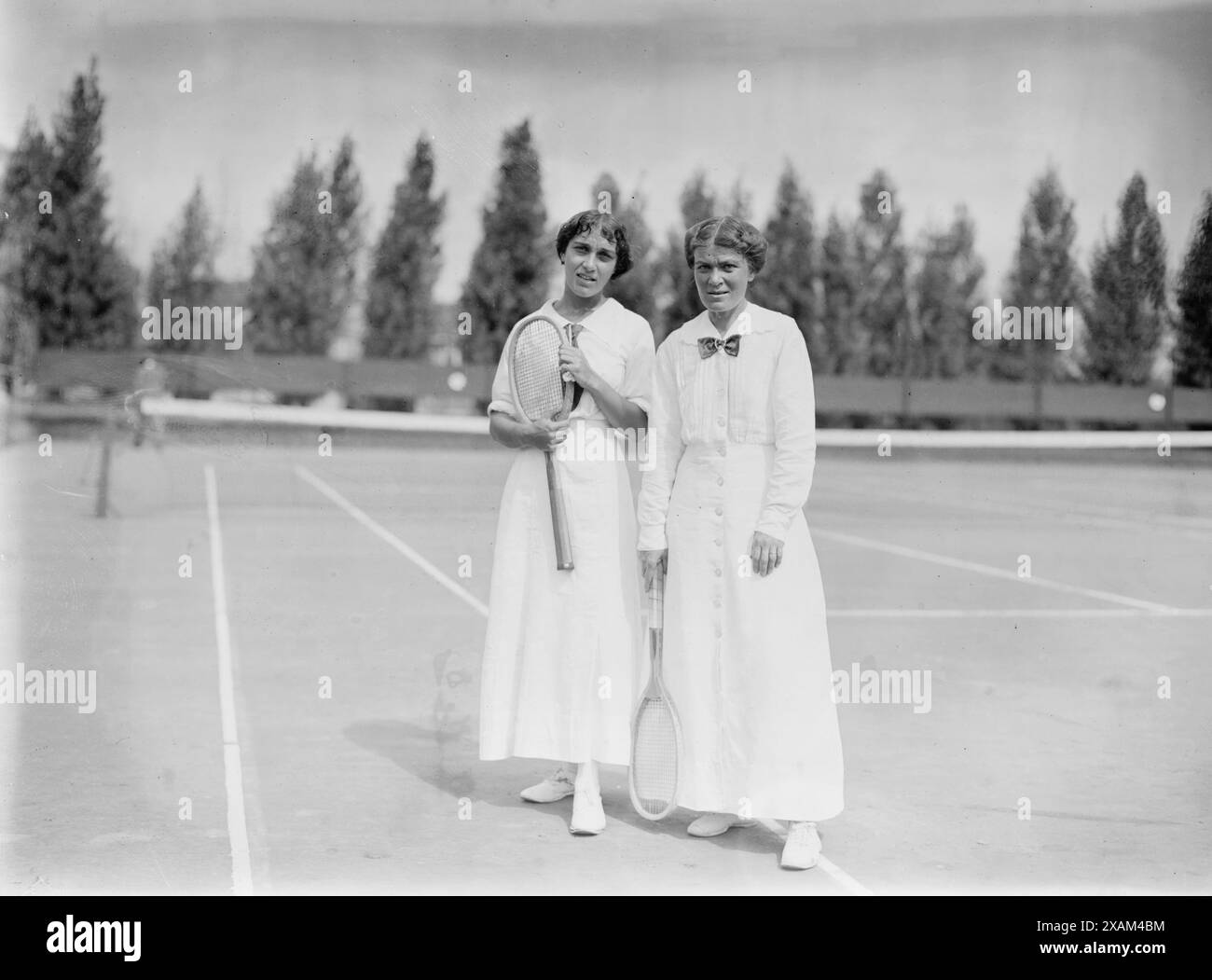 Miss Cassell [and] Mrs. Marshall McLean, 1913. Shows tennis champions ...