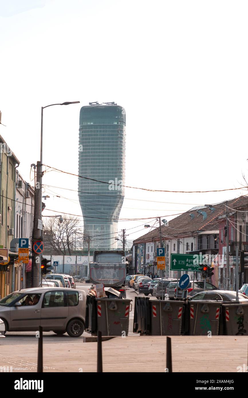 Belgrade, Serbia - 8 FEB 2024: Belgrade Waterfront is an urban renewal ...