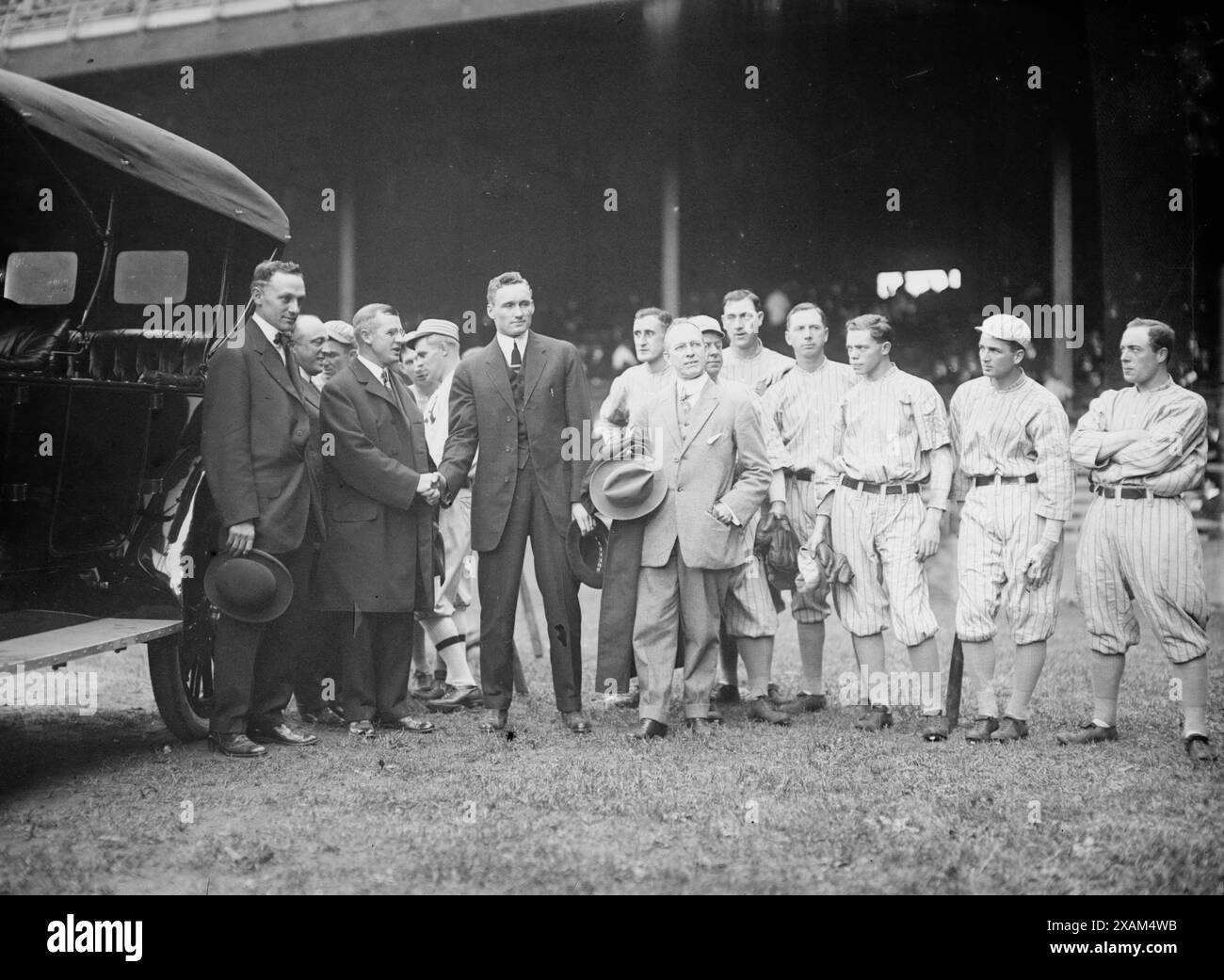 Presenting Auto to Walter Johnson, Washington AL (baseball), 1913 ...