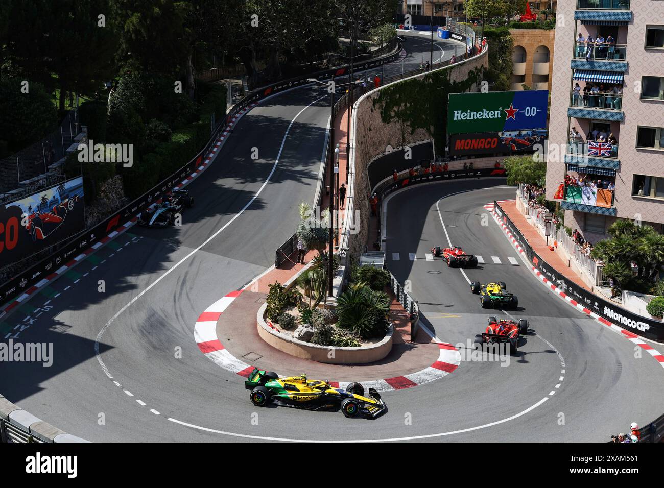 Monte-Carlo, Monaco. 26th May, 2024. #16 Charles Leclerc (MCO, Scuderia Ferrari HP), #81 Oscar ...