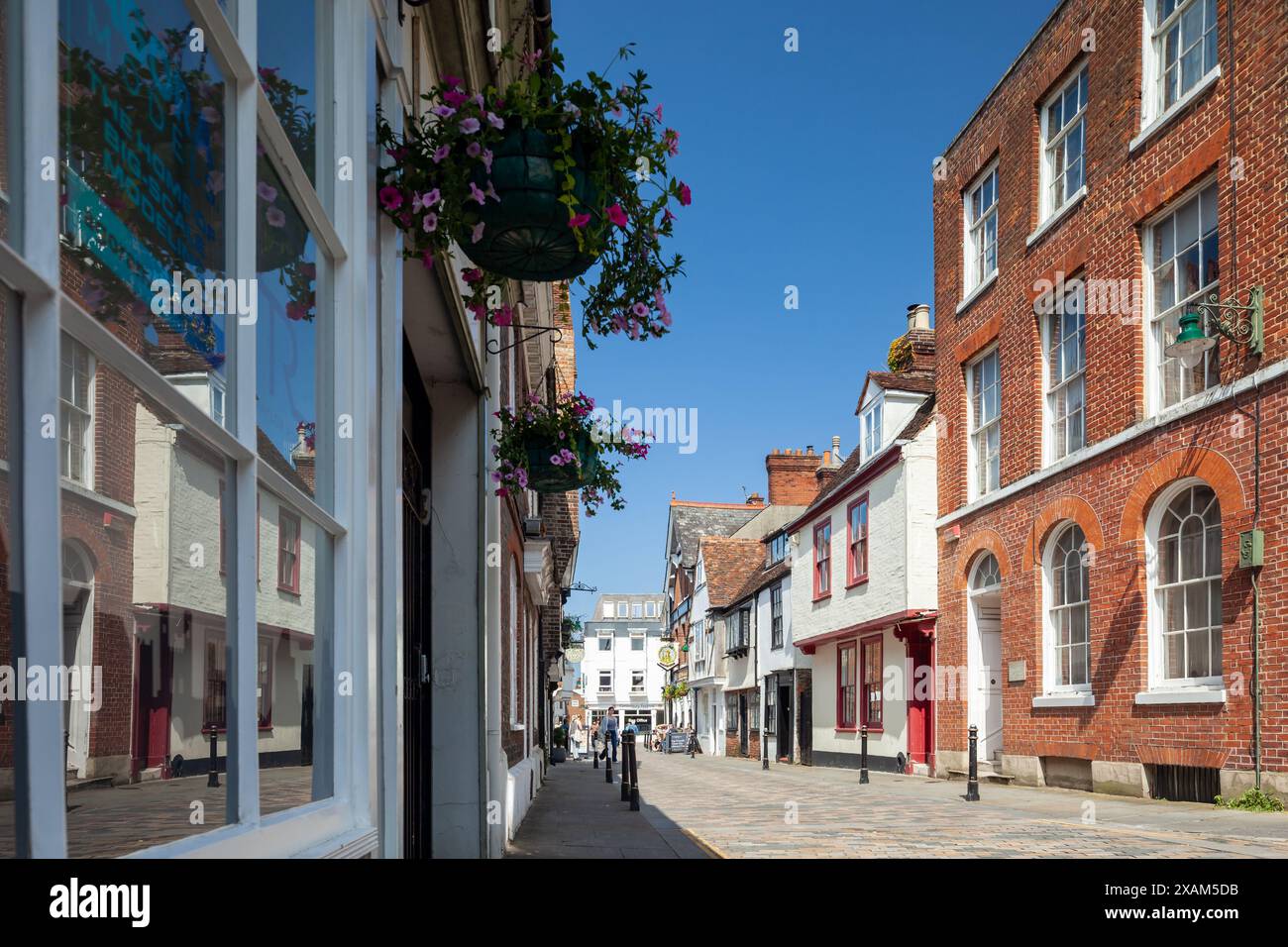 Spring day in Canterbury city centre, Kent, England Stock Photo - Alamy