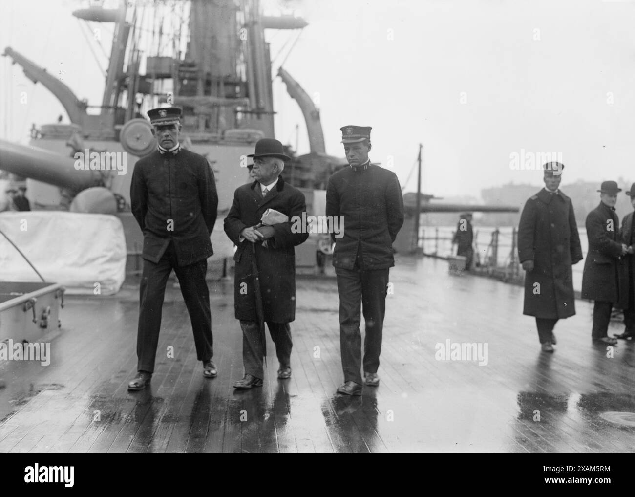Capt. J.H. Gibbons, Adm. Boush, Chief officer McNeely, between c1910 ...