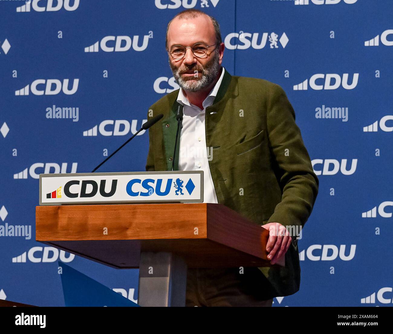 Muenchen GER, Wahlkampfschlussspurt von CDU und CSU zur Europawahl 2024 ...