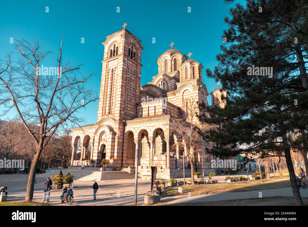 Belgrade, Serbia - 8 FEB 2024: Church of St. Mark is a Serbian Orthodox ...
