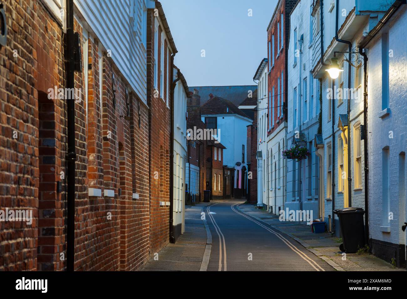 Dawn in Canterbury city centre, Kent, England Stock Photo - Alamy