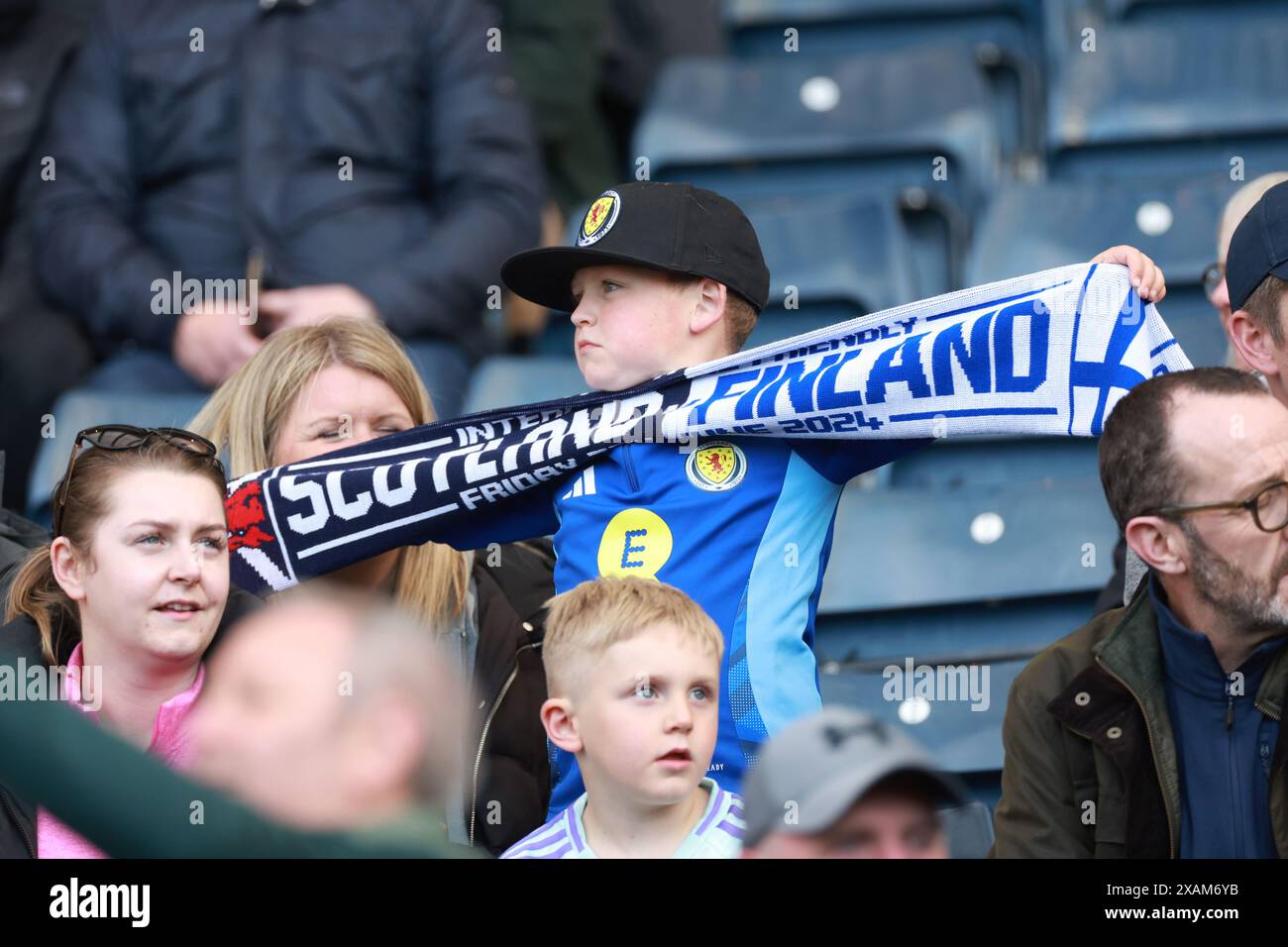 Scotland fans before an international friendly at Hampden Park, Glasgow ...
