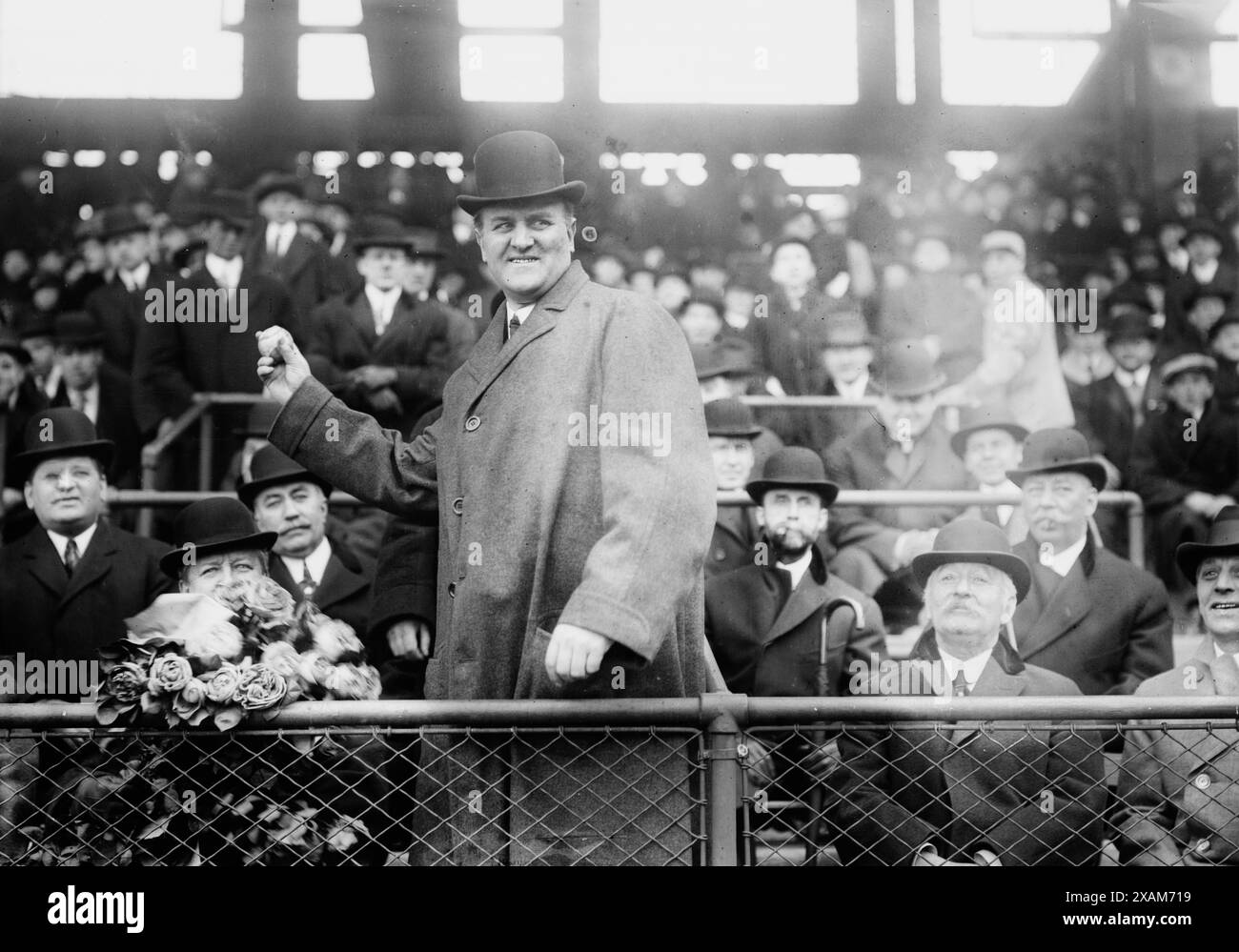 Pennsylvania Governor John K. Tener at Ebbets Field (baseball), 1914 ...