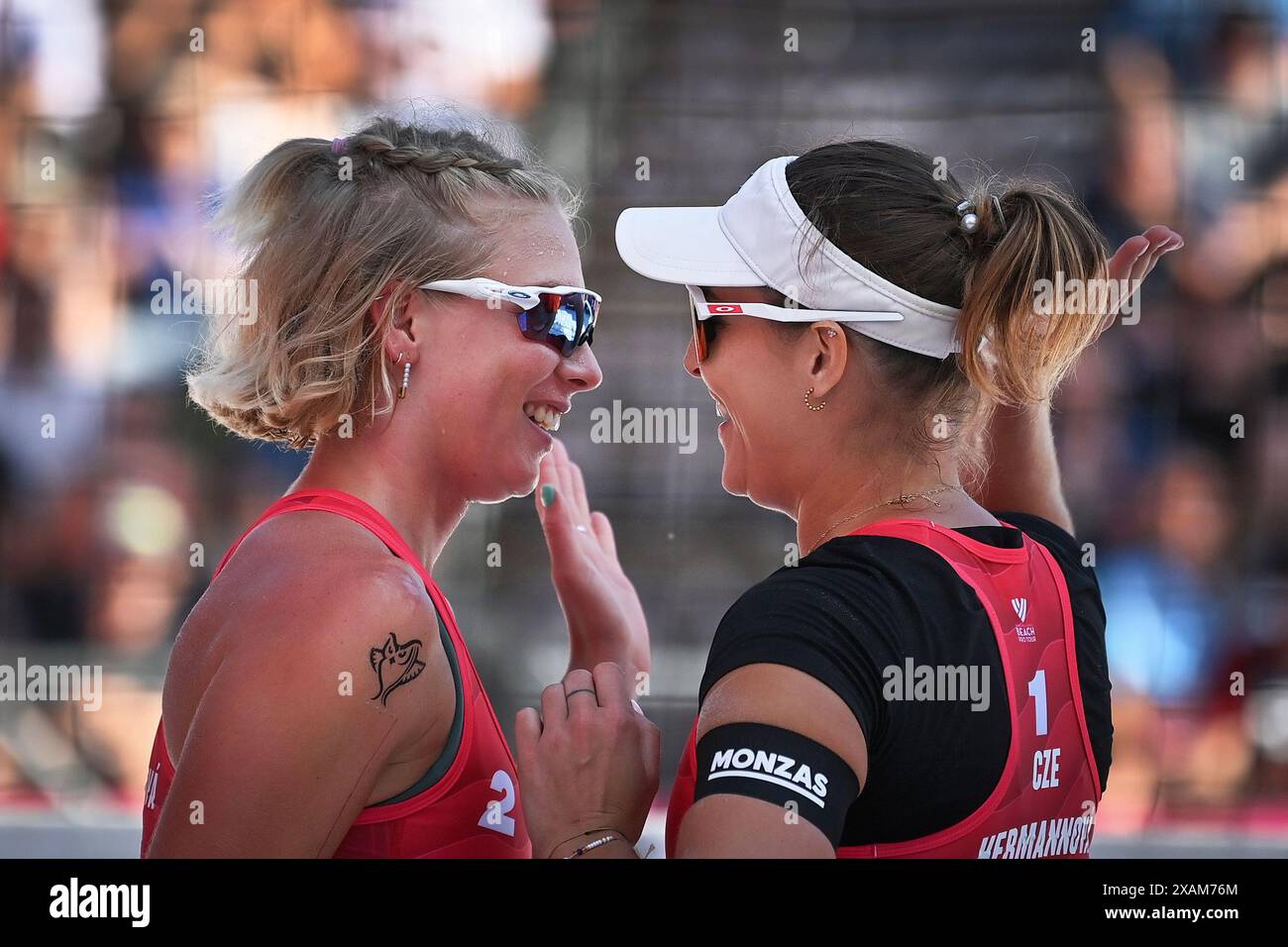 Netherlands, Ostrava. 7th June, 2024. From left Czech Marie-Sara ...
