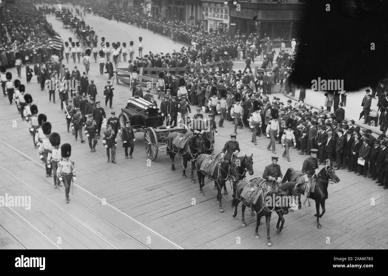 Sickles funeral, 1914. Shows the funeral of Union general and ...