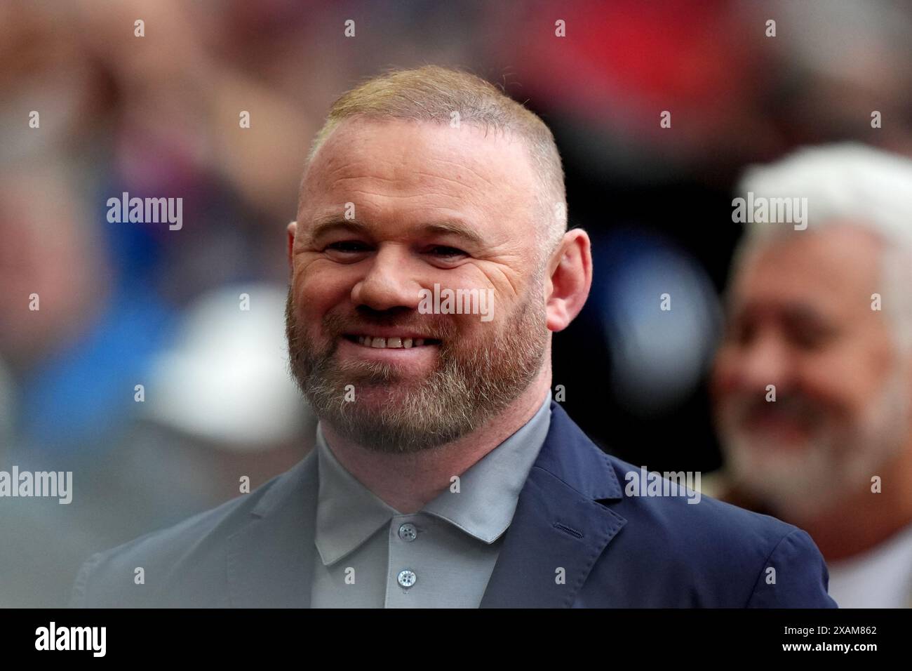 Former England player Wayne Rooney ahead of an international friendly ...