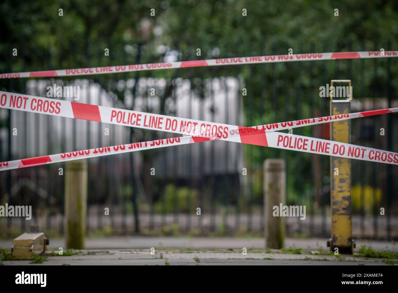 London, UK. 7th June 2024. Police and forensic teams remain at the ...