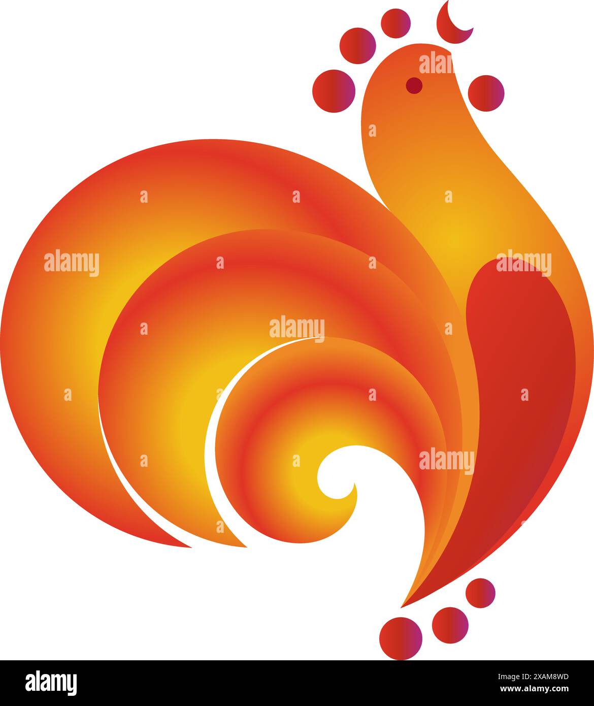 The Golden Cockerel Logo has a striking design, great for branding and ...