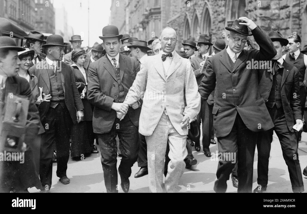 Bouck White arrested, 1914. Shows the arrest of minister and socialist ...