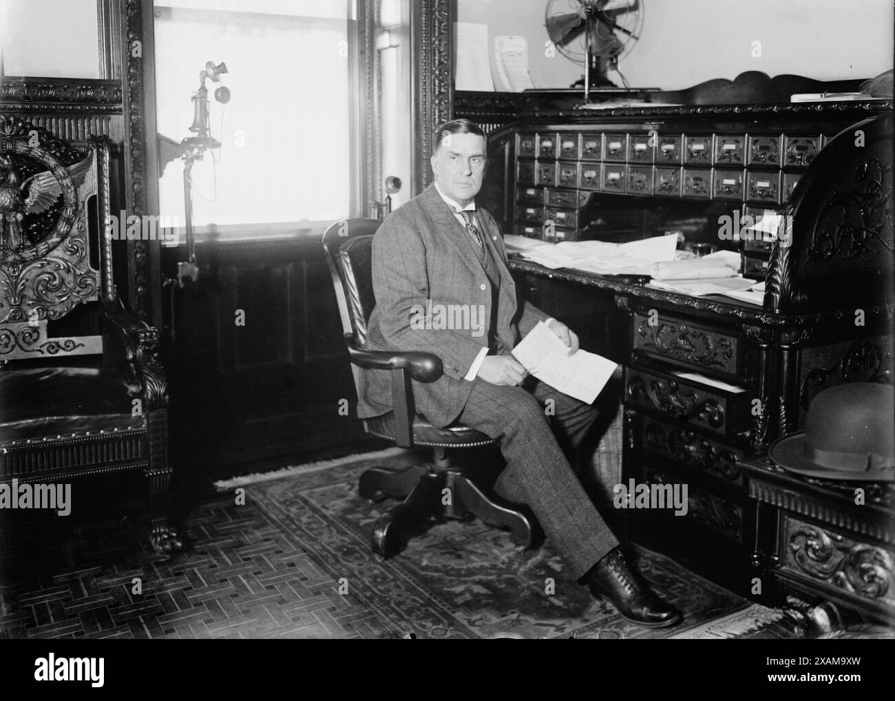 T.M. Osborne, between c1910 and c1915. Shows Thomas Mott Osborne (1859 ...