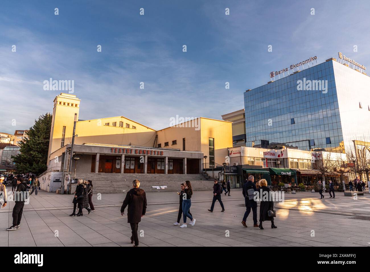Pristina, Kosovo - February 5, 2024: The National Theater of Kosovo ...