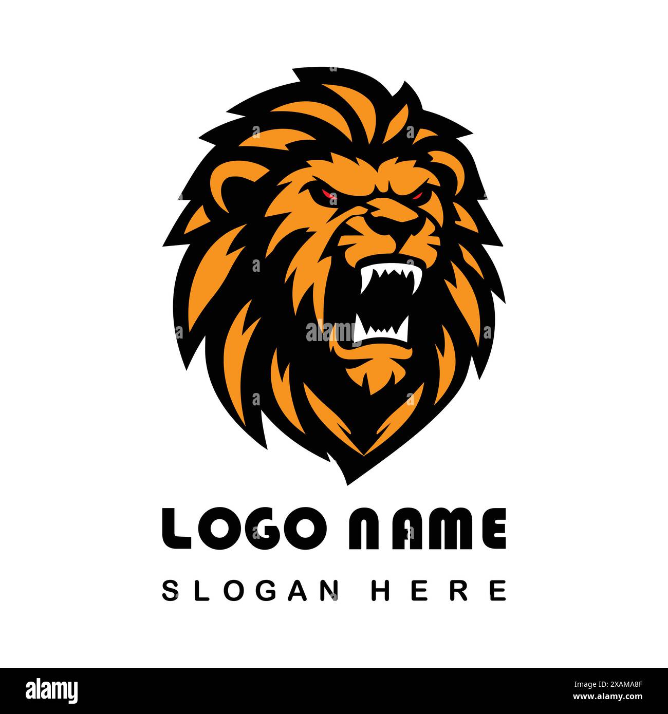 Lion vector mascot logo Cut Out Stock Images & Pictures - Alamy