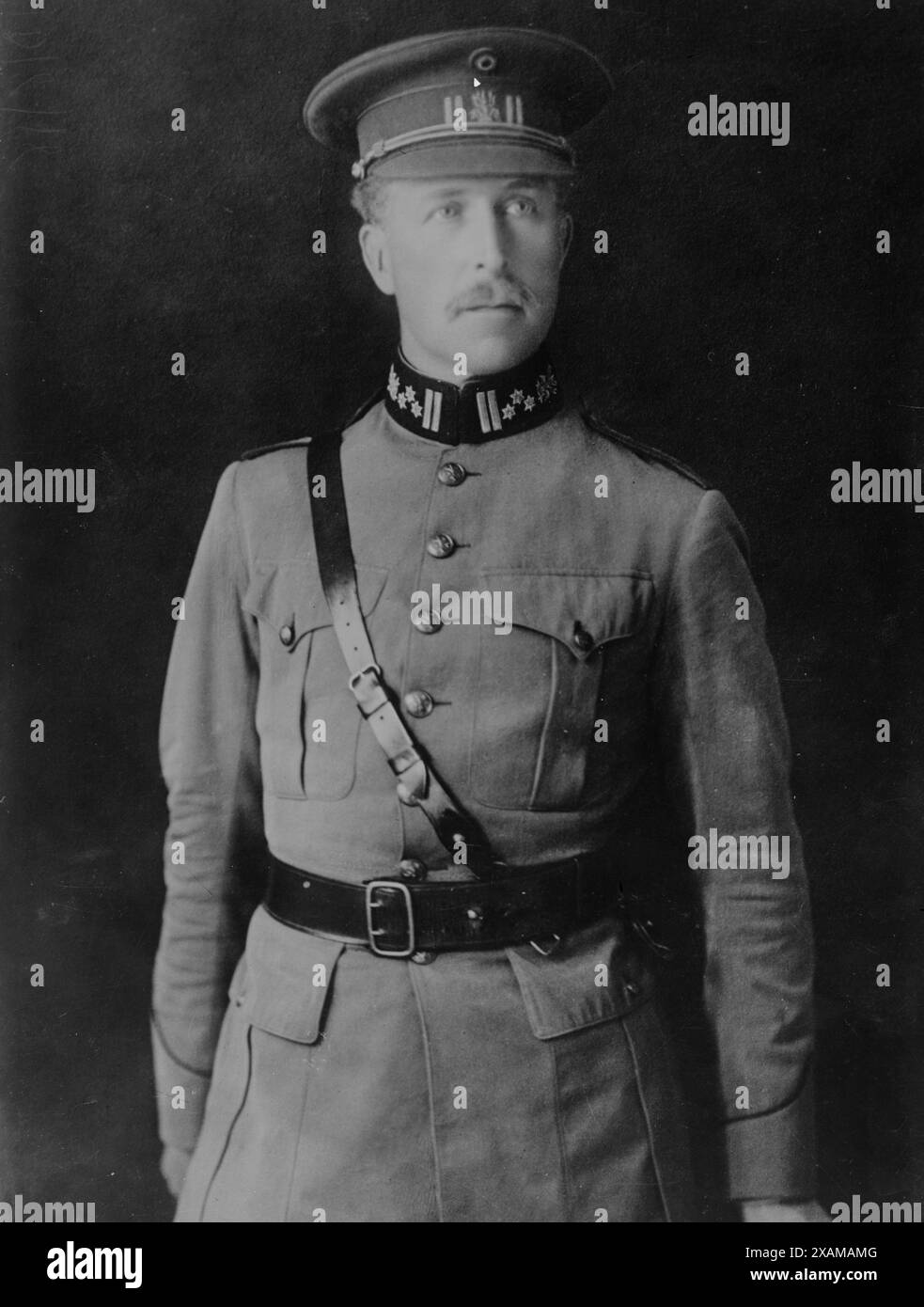 King Albert, 1918. Shows Albert I (1875-1934) who was King of the ...