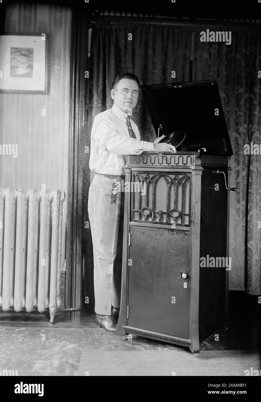 Edison record player Black and White Stock Photos & Images - Alamy