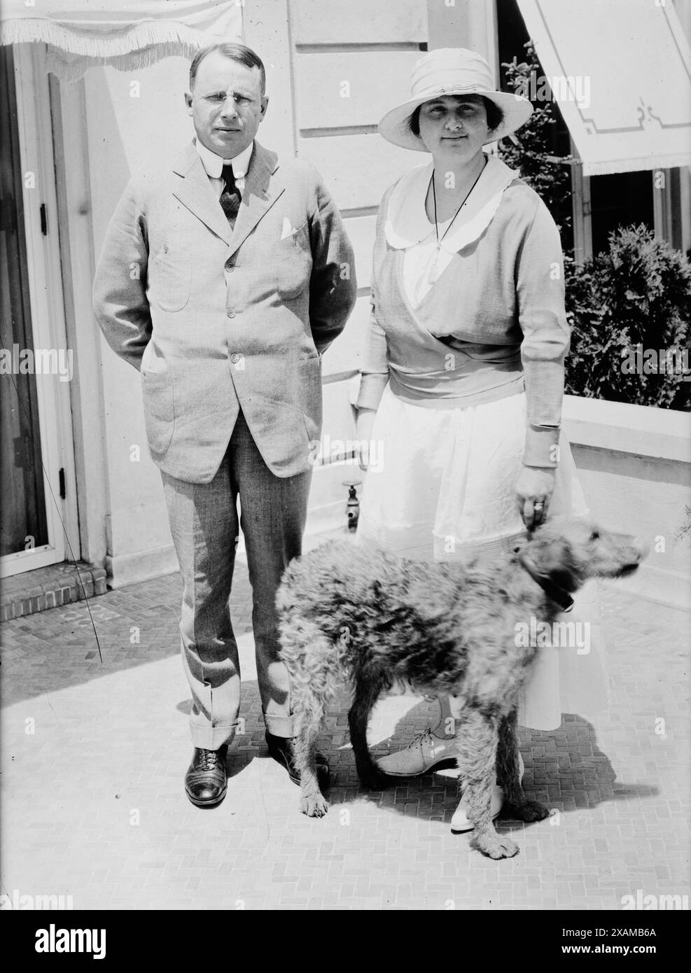 J.M. Cox & wife, between c1915 and c1920. Shows politician James Middleton Cox (1870-1957) who ...