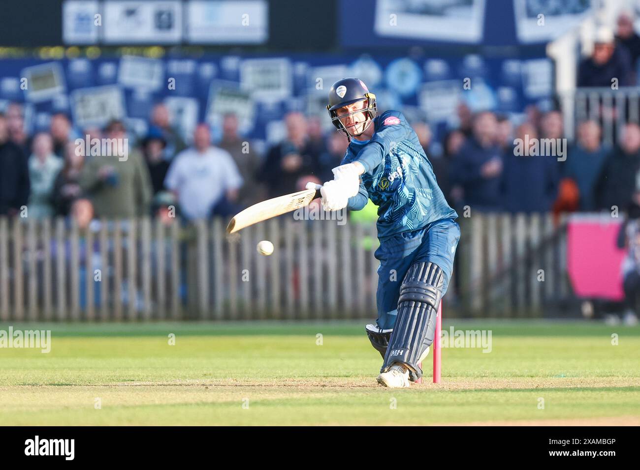Derby, UK. 07th June, 2024. Brooke Guest in action during the Vitality ...