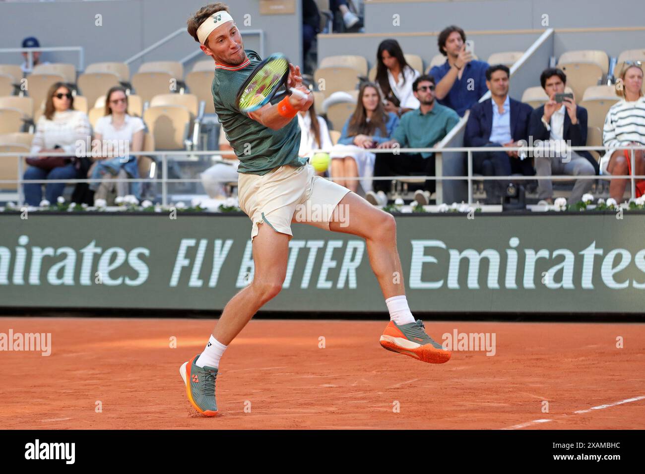Roland Garros, Paris, France. 7th June, 2024. 2024 French Open Tennis tournament, Day 13; Casper ...