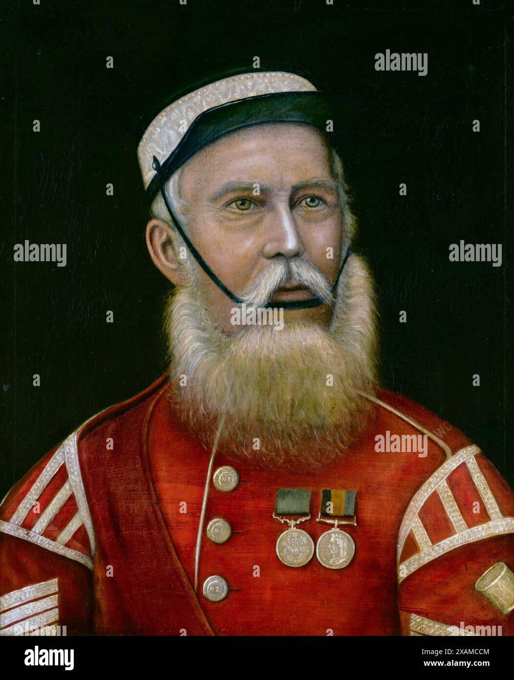 Drum Major R. Davis. Wellington Garrison Band. 1892, (1892 Stock Photo ...