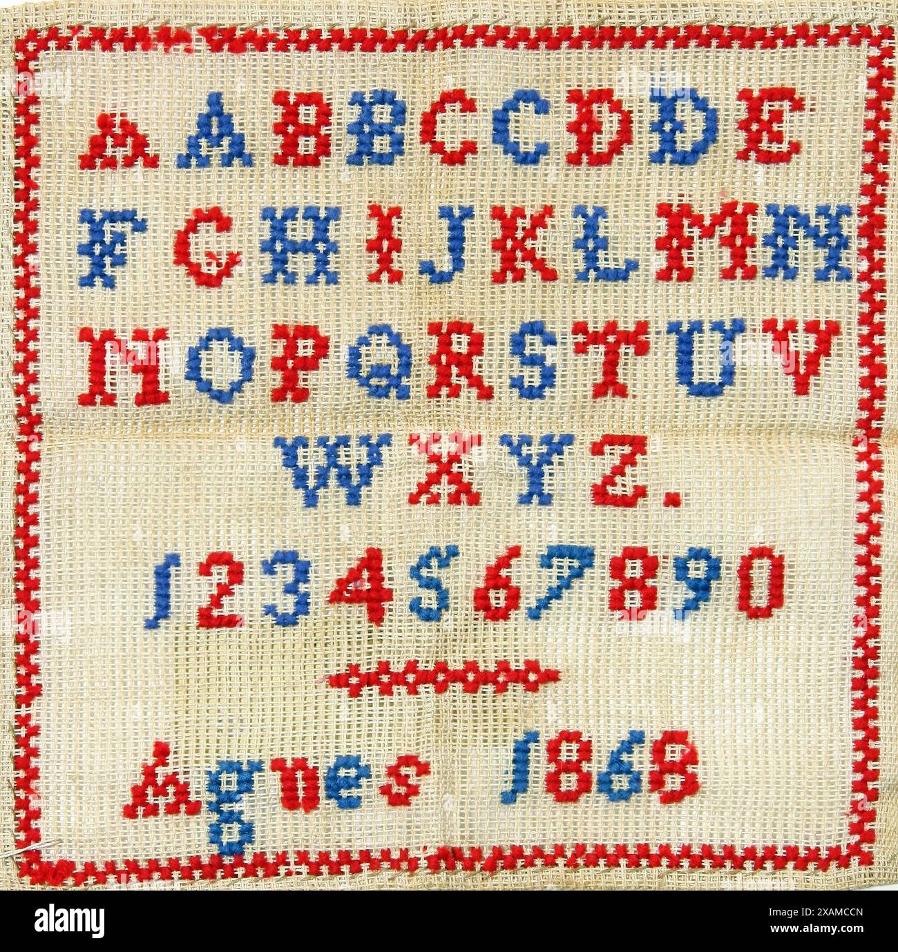 Needlepoint alphabet hi-res stock photography and images - Alamy