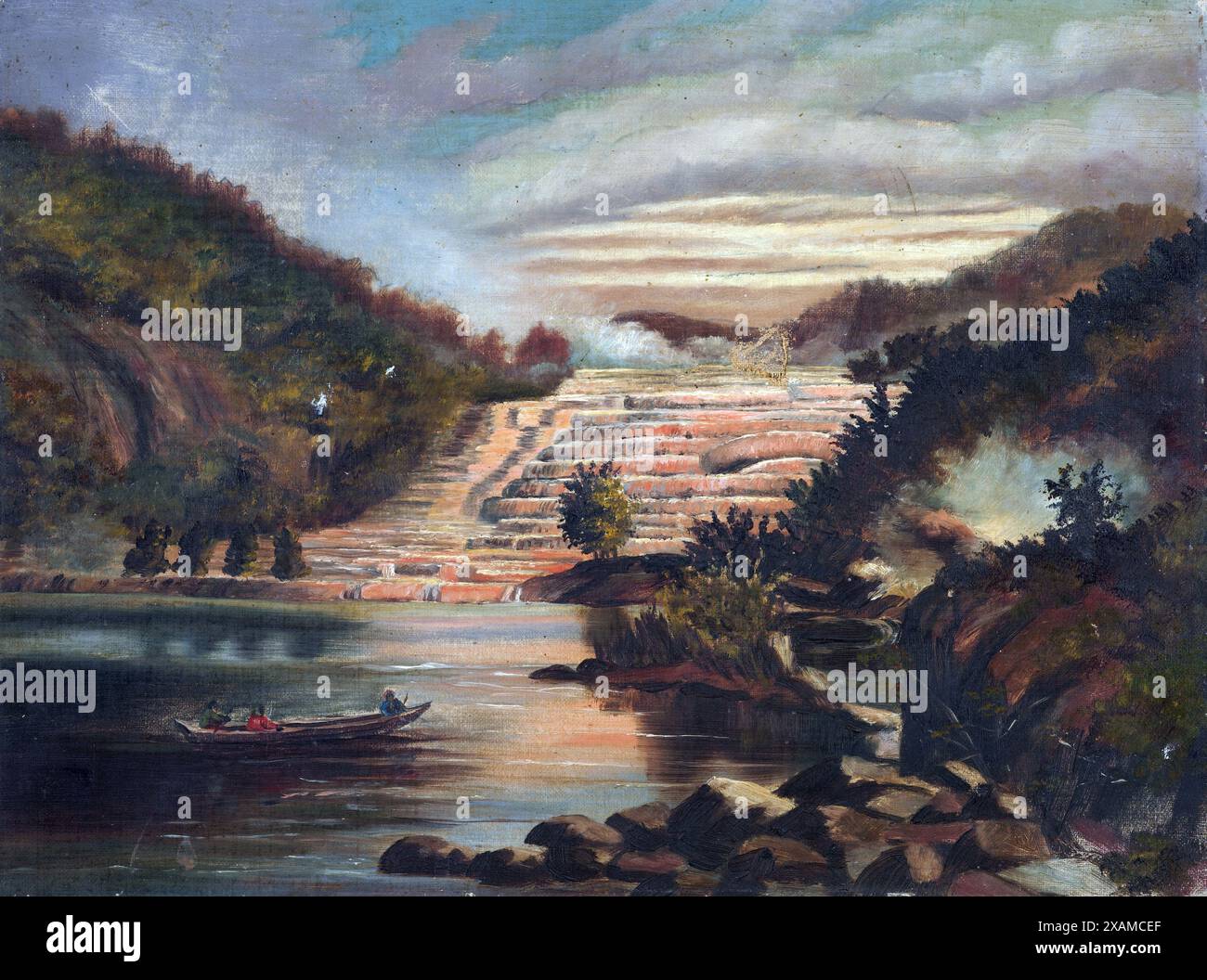 Pink terraces new zealand hi-res stock photography and images - Alamy