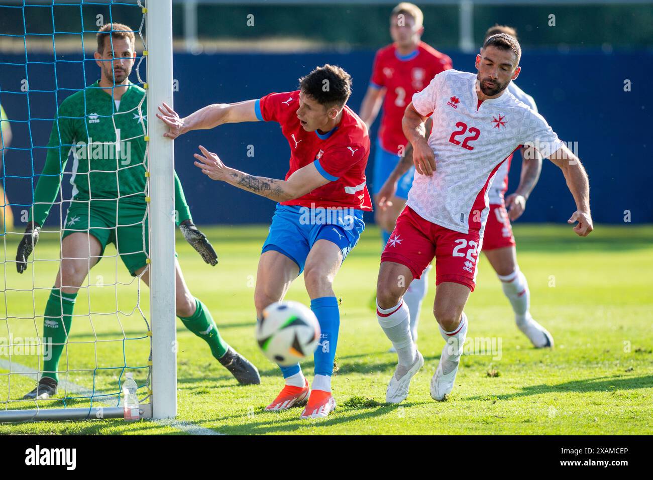Grodig, Austria. 07th June, 2024. From left Henry Bonello of Malta ...
