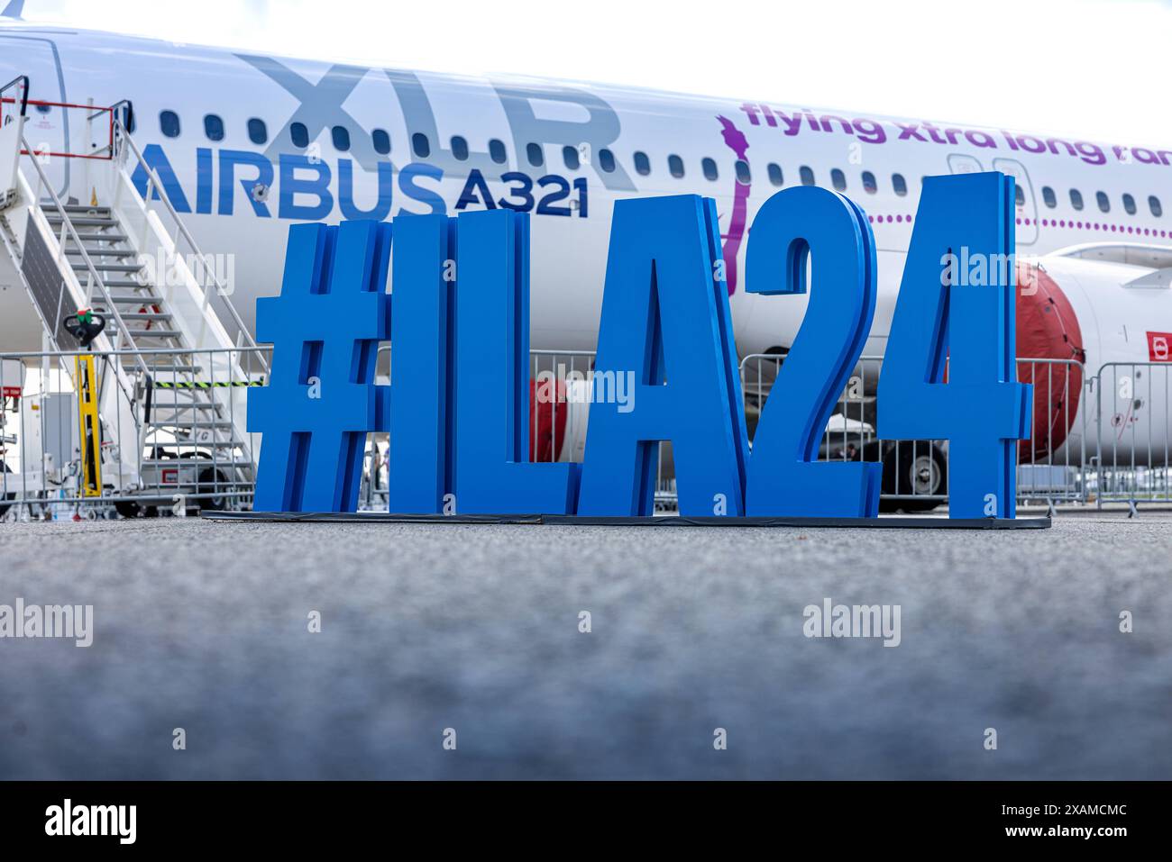 ILA 2024 - Berlin Deutschland, Berlin-Brandenburg Schönefeld am 07.06.2024: ILA24 in große 3D ...