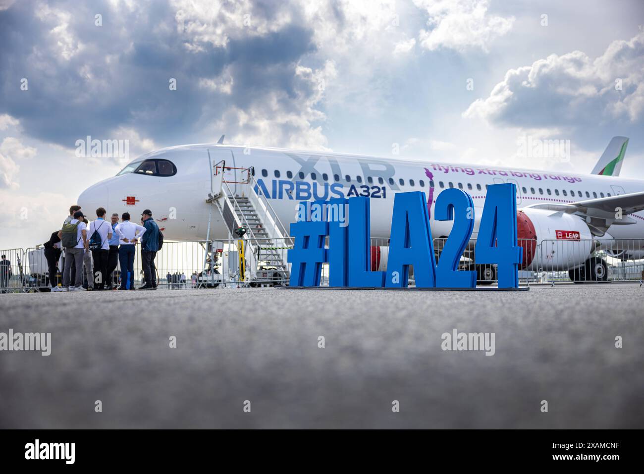 ILA 2024 - Berlin Deutschland, Berlin-Brandenburg Schönefeld am 07.06.2024: ILA24 in große 3D ...