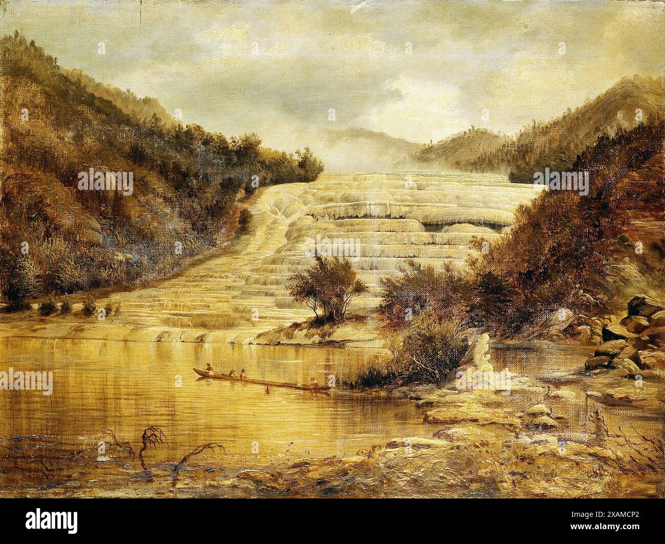 The Terraces (the pink terraces), 1885 Stock Photo - Alamy