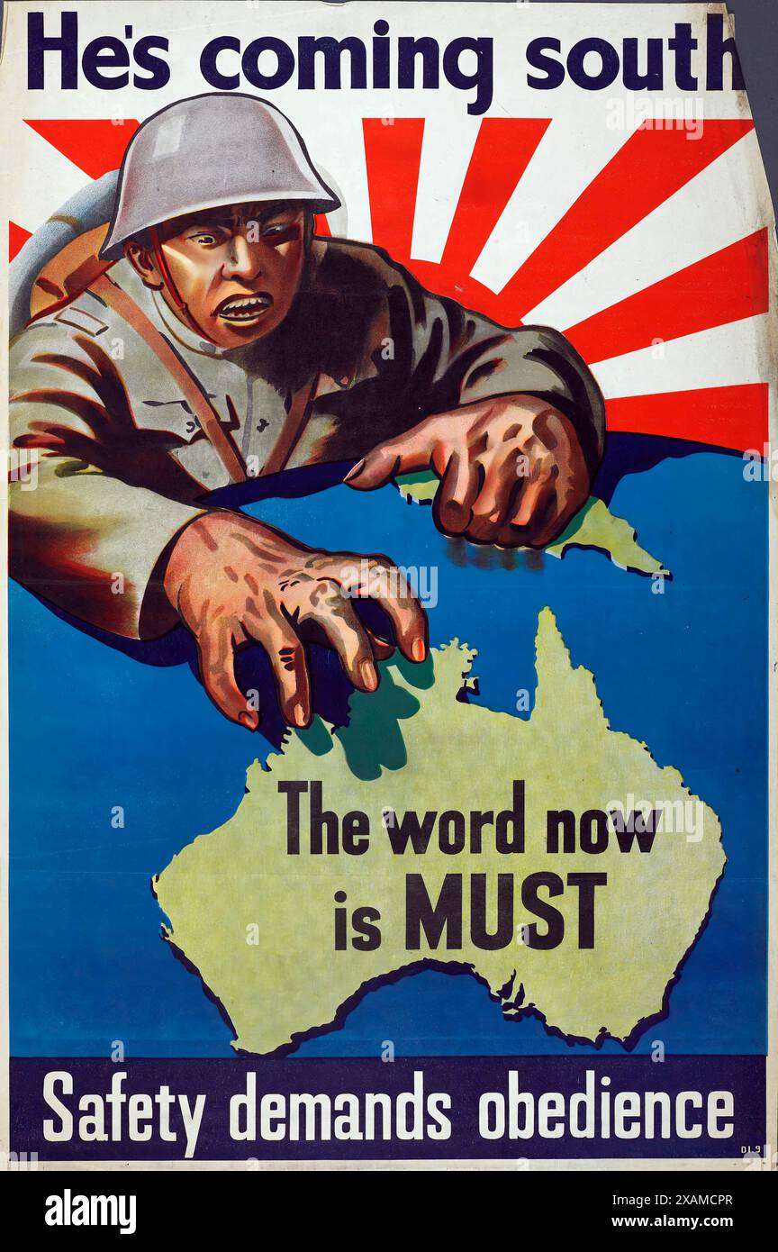 Poster, 'He's Coming South', 1942 Stock Photo - Alamy
