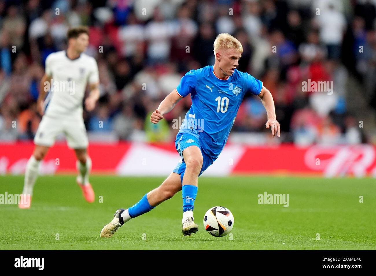 Iceland’s Hakon Arnar Haraldsson during an international friendly at ...