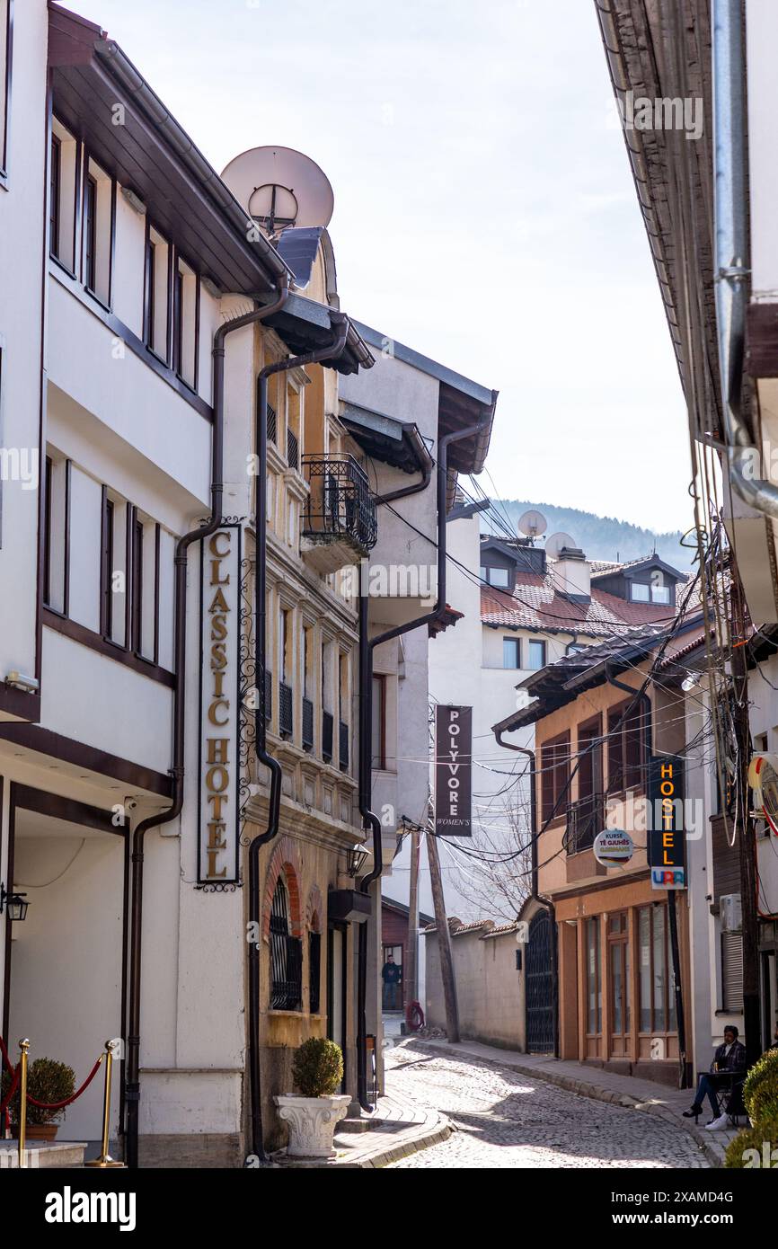 Prizren, Kosovo - 6 FEB 2024: Traditional Ottoman architecture and ...