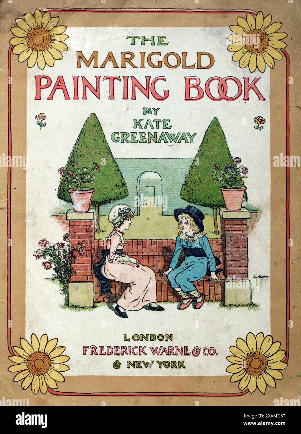 Painting Book, 'The Marigold Painting BookKate Greenaway', c1900 Stock ...