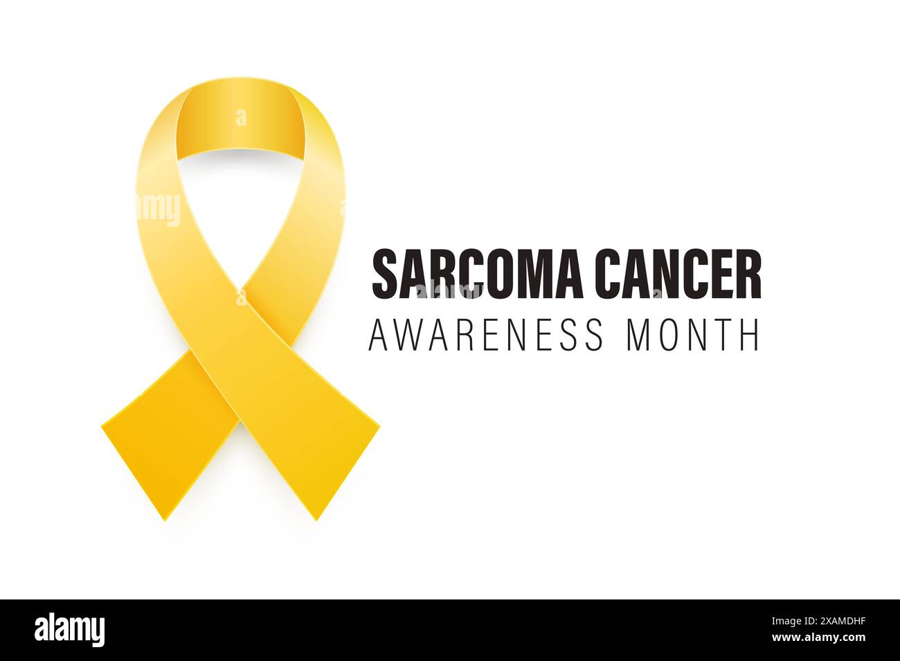 Sarcoma, Bone Cancer Banner, Card, Placard with Vector 3d Realistic ...