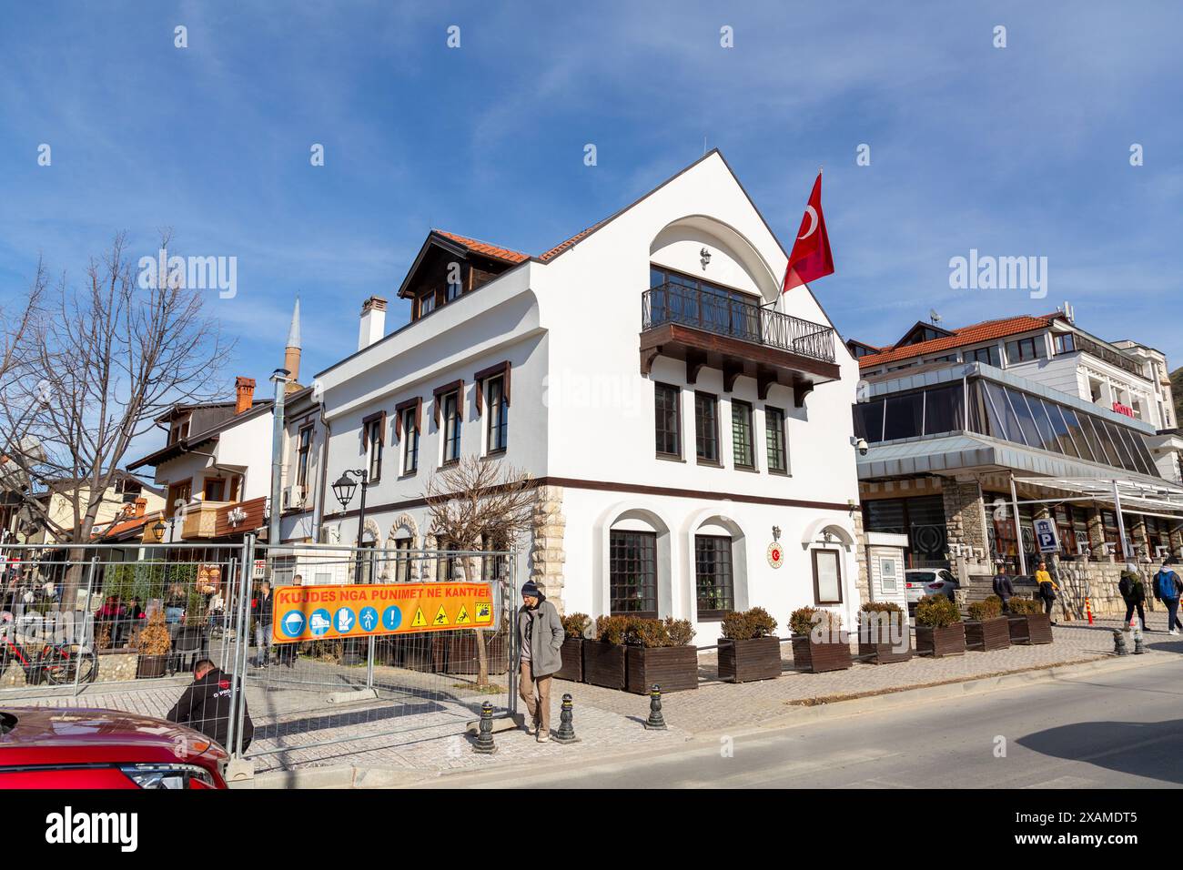 Prizren, Kosovo - 6 FEB 2024: The Turkish Consulate building on the ...