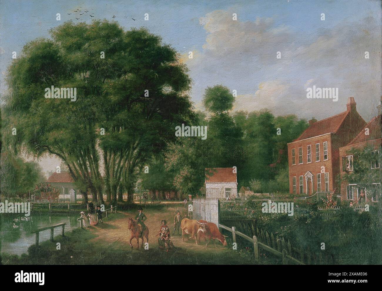 18th century america farm painting hi-res stock photography and images ...