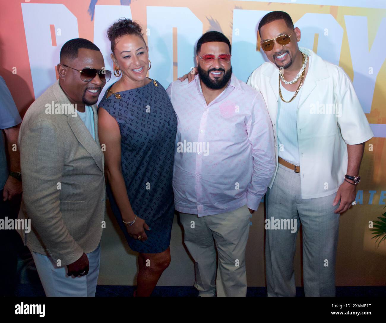 MIAMI, FLORIDA - JUNE 05: Martin Lawrence, Nicole Tuck, DJ Khaled and ...